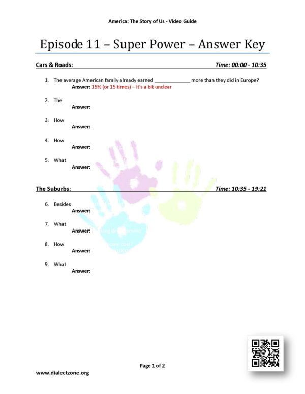 America The Story Of Us – Complete Answer Keys – Dialect Zone International