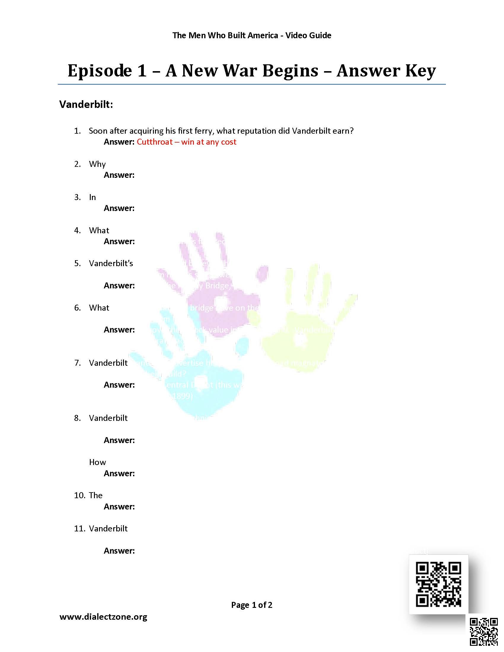 The Men Who Built America – Complete Answer Keys – Dialect Zone ...