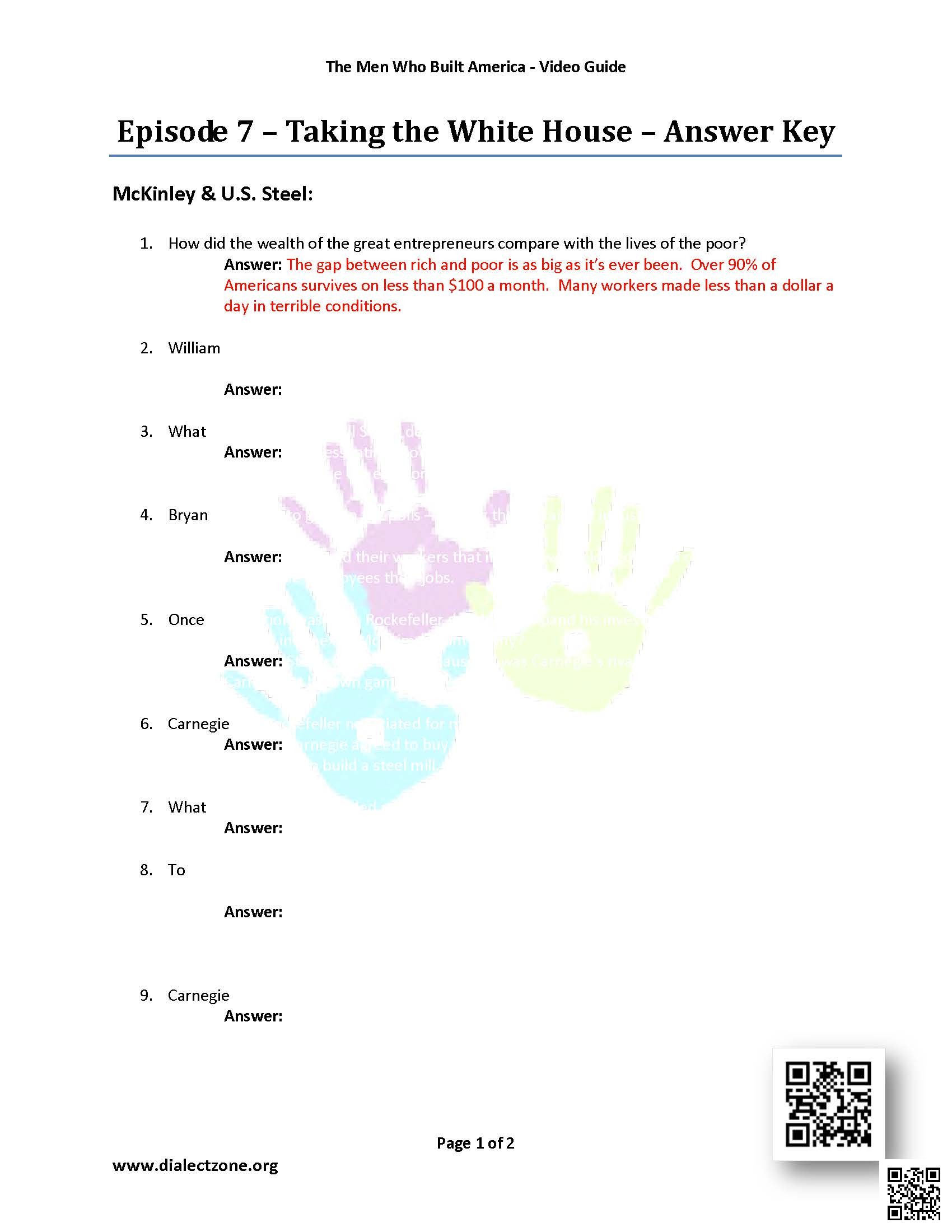 The Men Who Built America – Complete Answer Keys – Dialect Zone ...