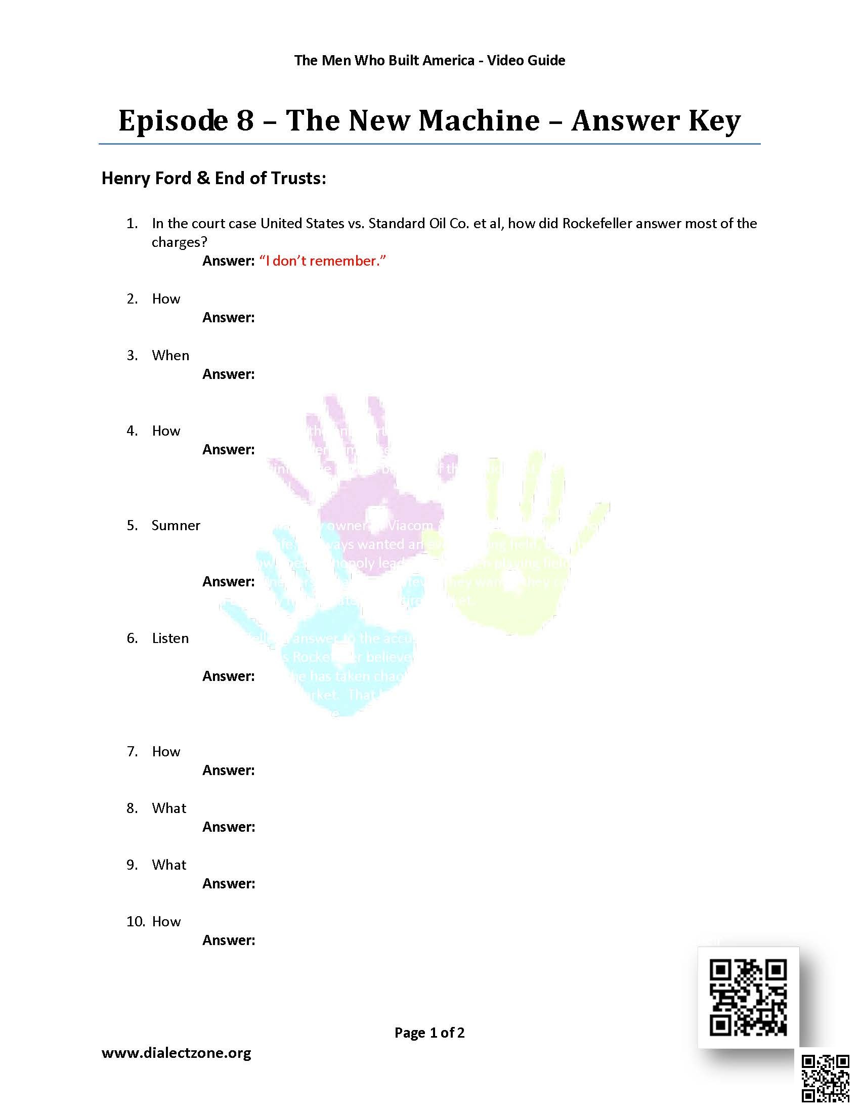 The Men Who Built America – Complete Answer Keys – Dialect Zone ...